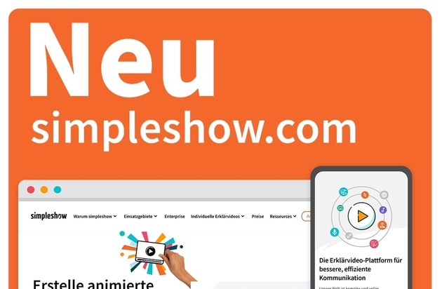 Erklärvideo-Pionier simpleshow trägt mit neuer Webseite wachsender Plattform Rechnung | Presseportal